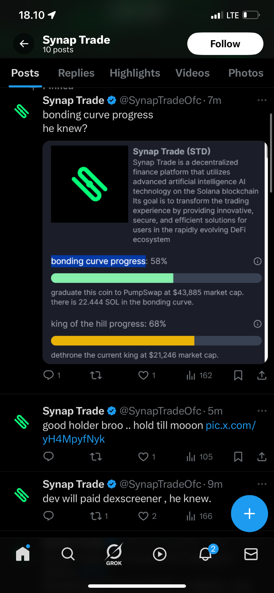 Synap Trade (STD) - Pump