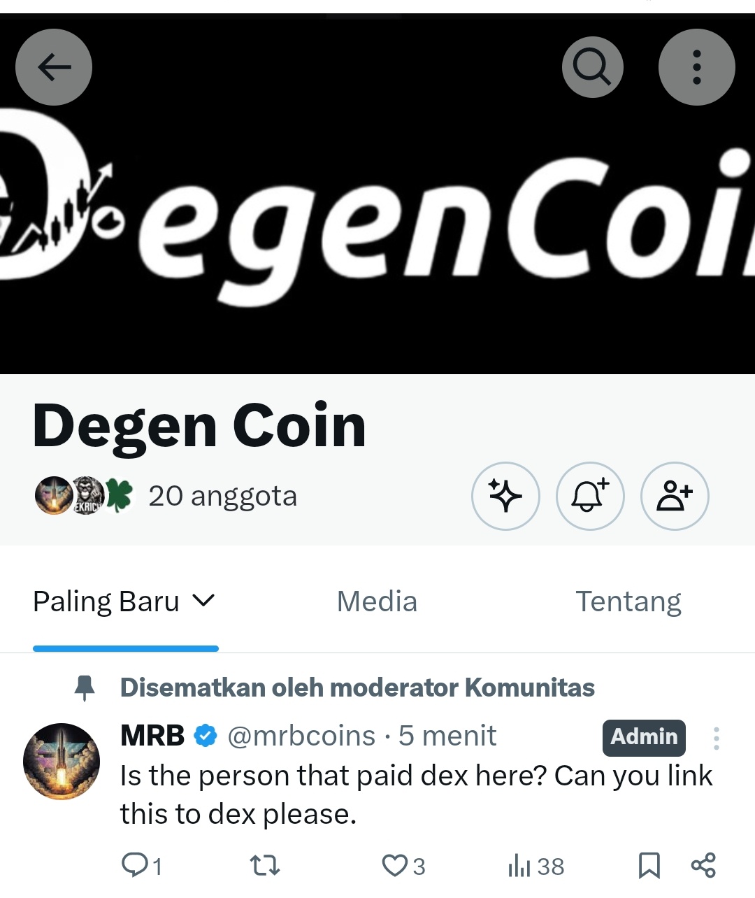 Degen Coin (DegenCoin) - Pump