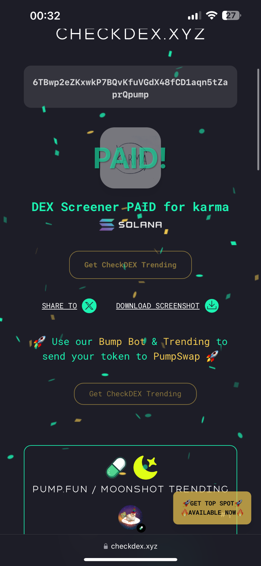 buy for good karma (karma) - Pump