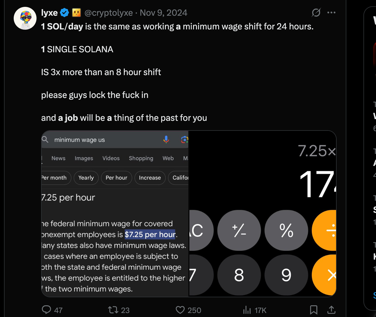 1 sol a day keeps a job away (1SOL) - Pump